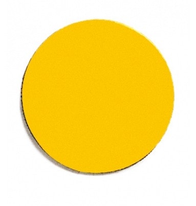 Rund magnet, gul, Ø 2 cm (18 stk pr. ark)